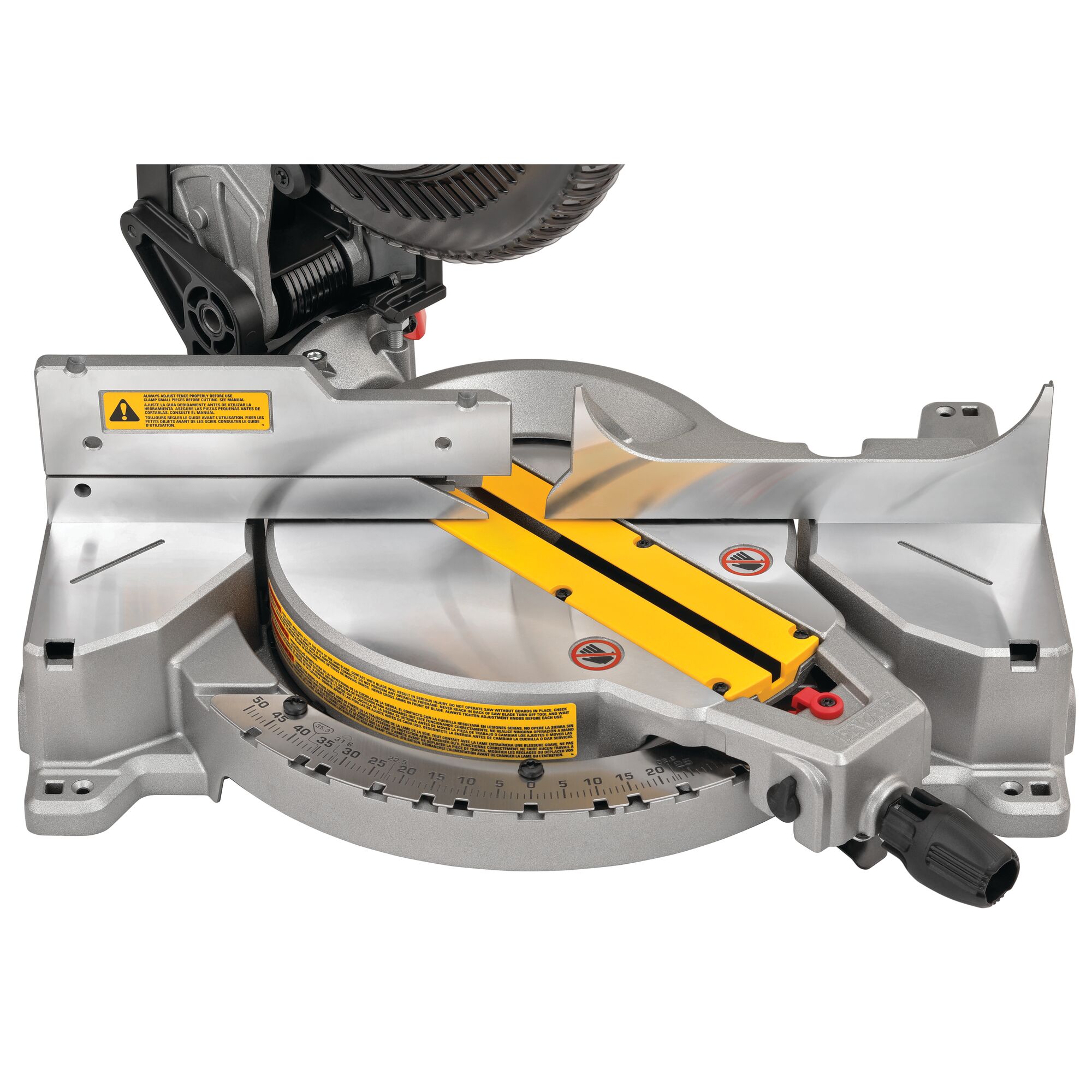 DEWALT 15 Amp Corded 12 Double Bevel Sliding Compound Miter Saw, Blade Wrench And Material Clamp ...